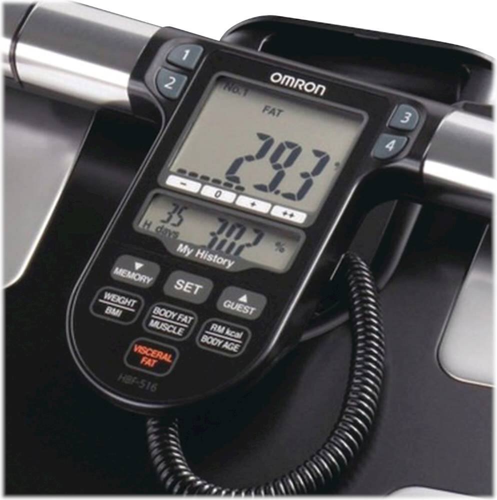 Best Buy: Omron Body Fat Monitor Scale Black 843631101223