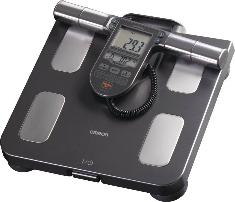 Best Buy: Omron Body Fat Monitor Scale Black 843631112632