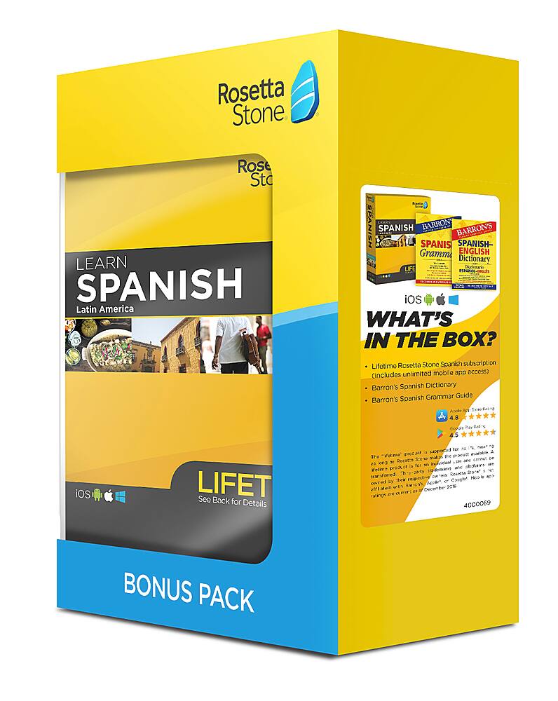 Customer Reviews: Rosetta Stone Spanish Bonus Pack (Latin America ...