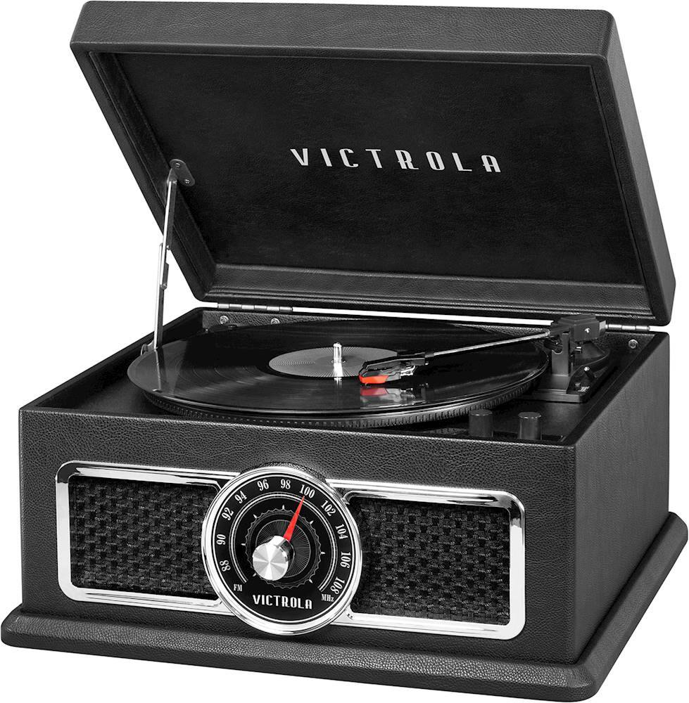 Victrola Bluetooth Stereo Audio System Black VTA-810B-BLK - Best Buy