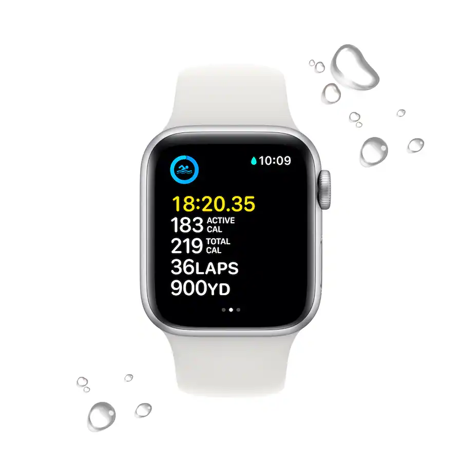 Apple Watch SE 2nd Generation GPS 40mm Aluminum Case With White Sport apple-watch-se-2nd-generation-gps-40mm-aluminum-case-with-white-sport
