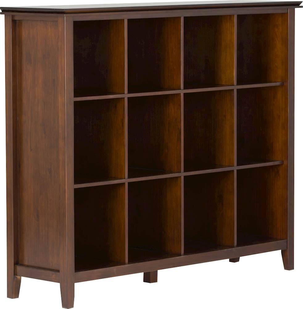 Best Buy: Simpli Home Artisan 12 Cube Storage Medium Auburn Brown ...