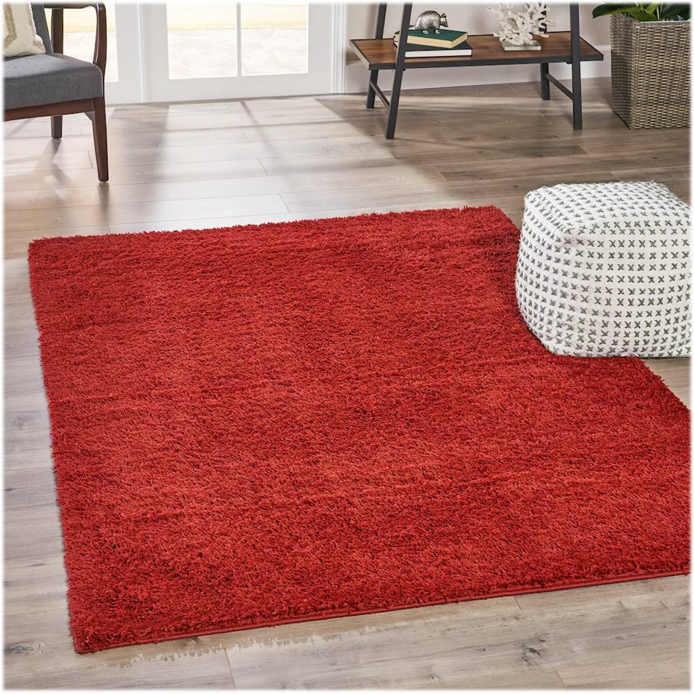 Best Buy: Noble House Tipton Casual Shag 5'3" x 7'3" Rug Red 306142