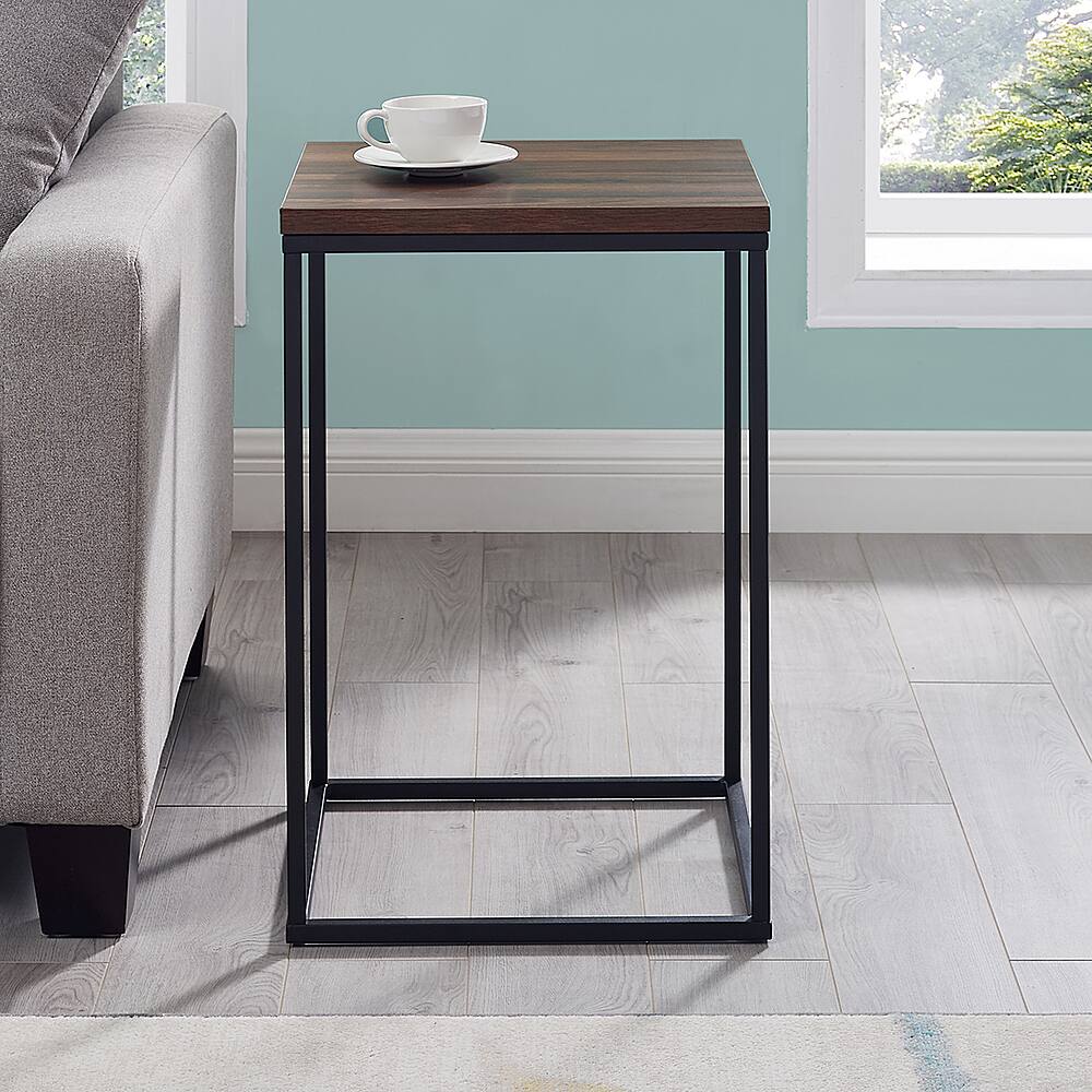 Best Buy: Walker Edison Modern Open Sided End/Side Table Brown BBF16LWSTDW