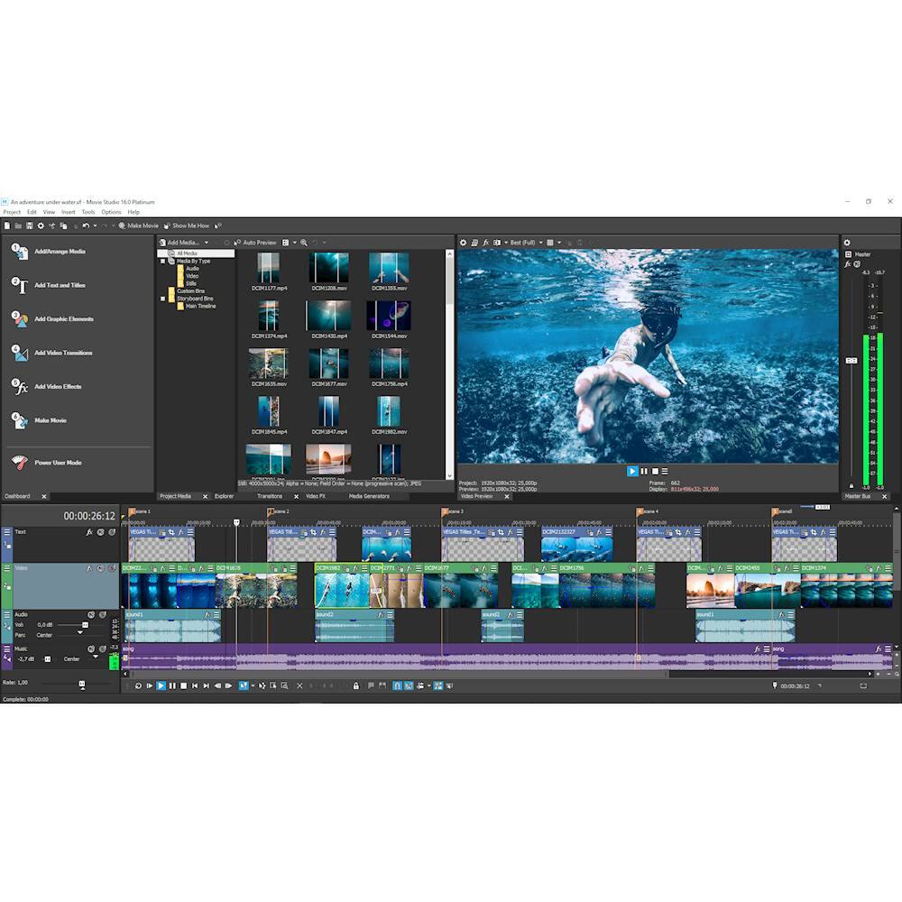 Customer Reviews: MAGIX VEGAS Movie Studio 16 Platinum Windows [Digital ...