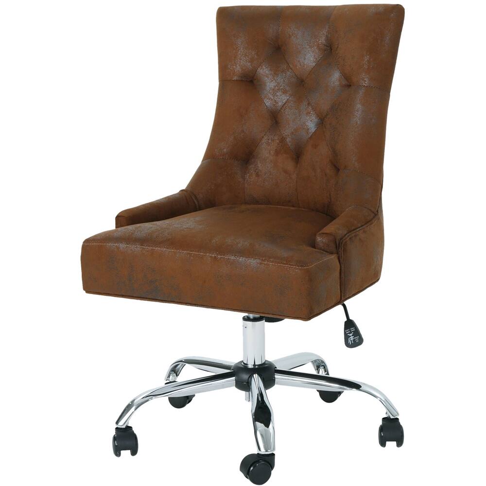 Best Buy: Noble House Cologne Microfiber Desk Chair Brown 304966
