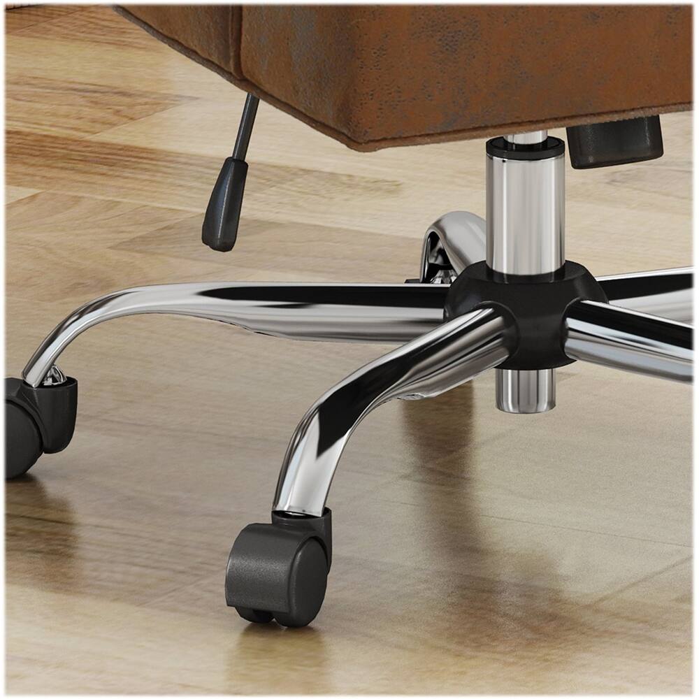 Best Buy: Noble House Cologne Microfiber Desk Chair Brown 304966