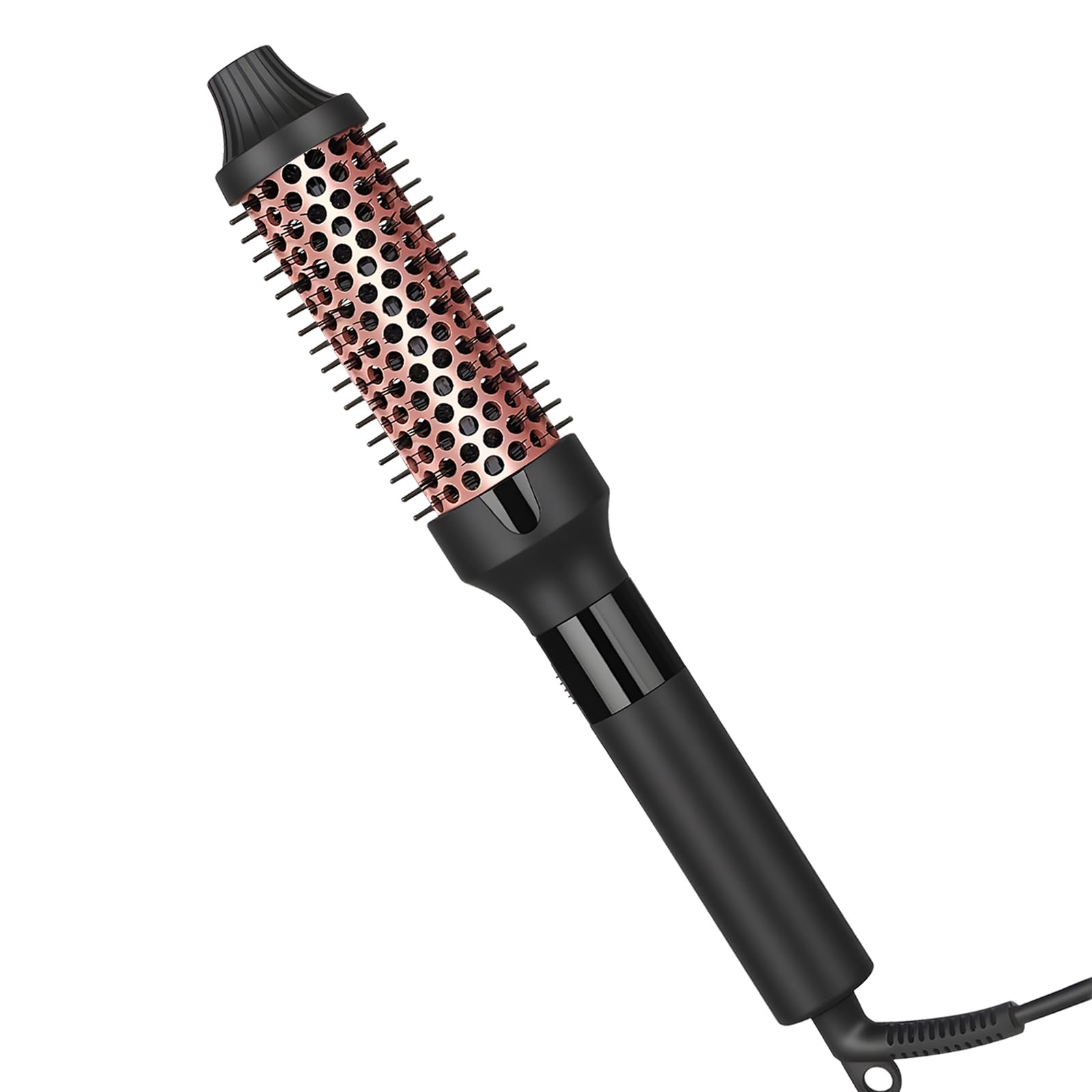 Reds Spade Curling Iron Brush Ceramic Double Ptc Heated Round Hair Comb ...