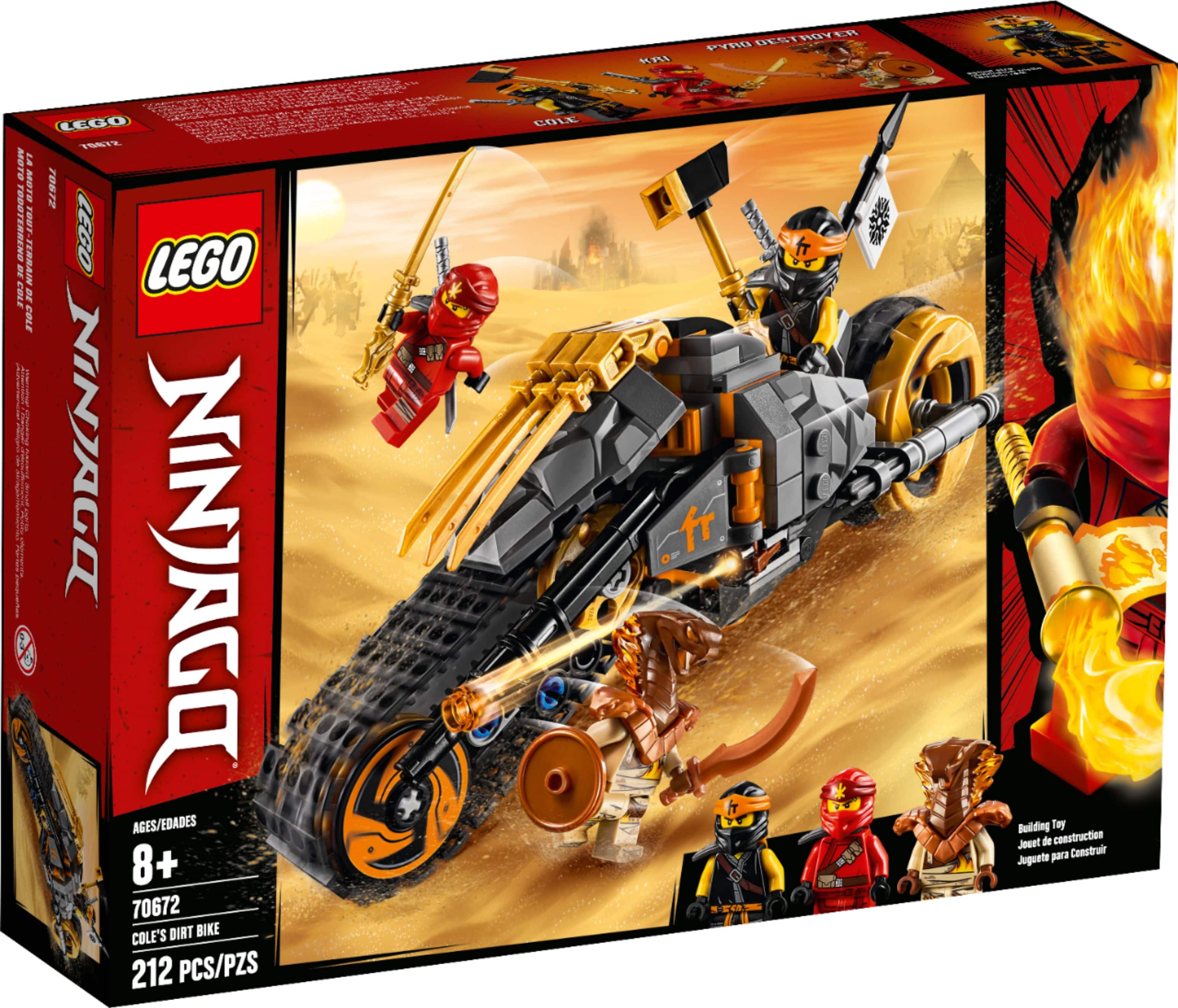 Best Buy: LEGO Ninjago Cole's Dirt Bike 70672 6250873