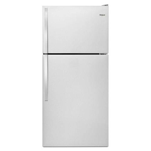 Whirlpool 18.2 Cu. Ft. Top-Freezer Refrigerator Stainless steel ...