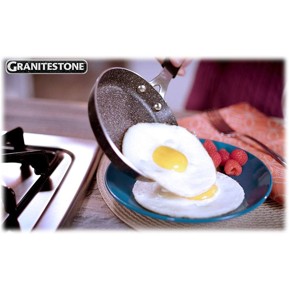 Best Buy: Granitestone 5.5" Non-Stick Frying Pan Black/Gray/Silver 2276