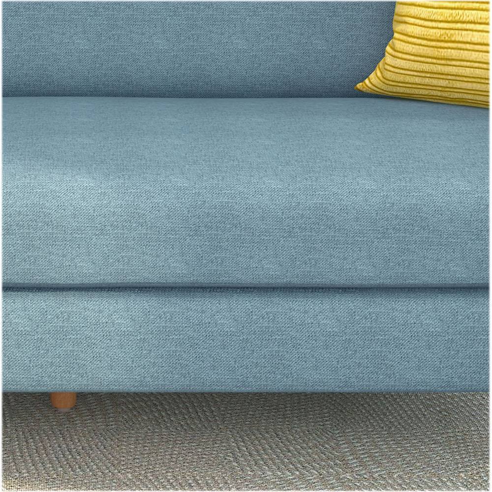 Best Buy: Noble House Tecate 3-Seat Fabric Sofa Blue 304457