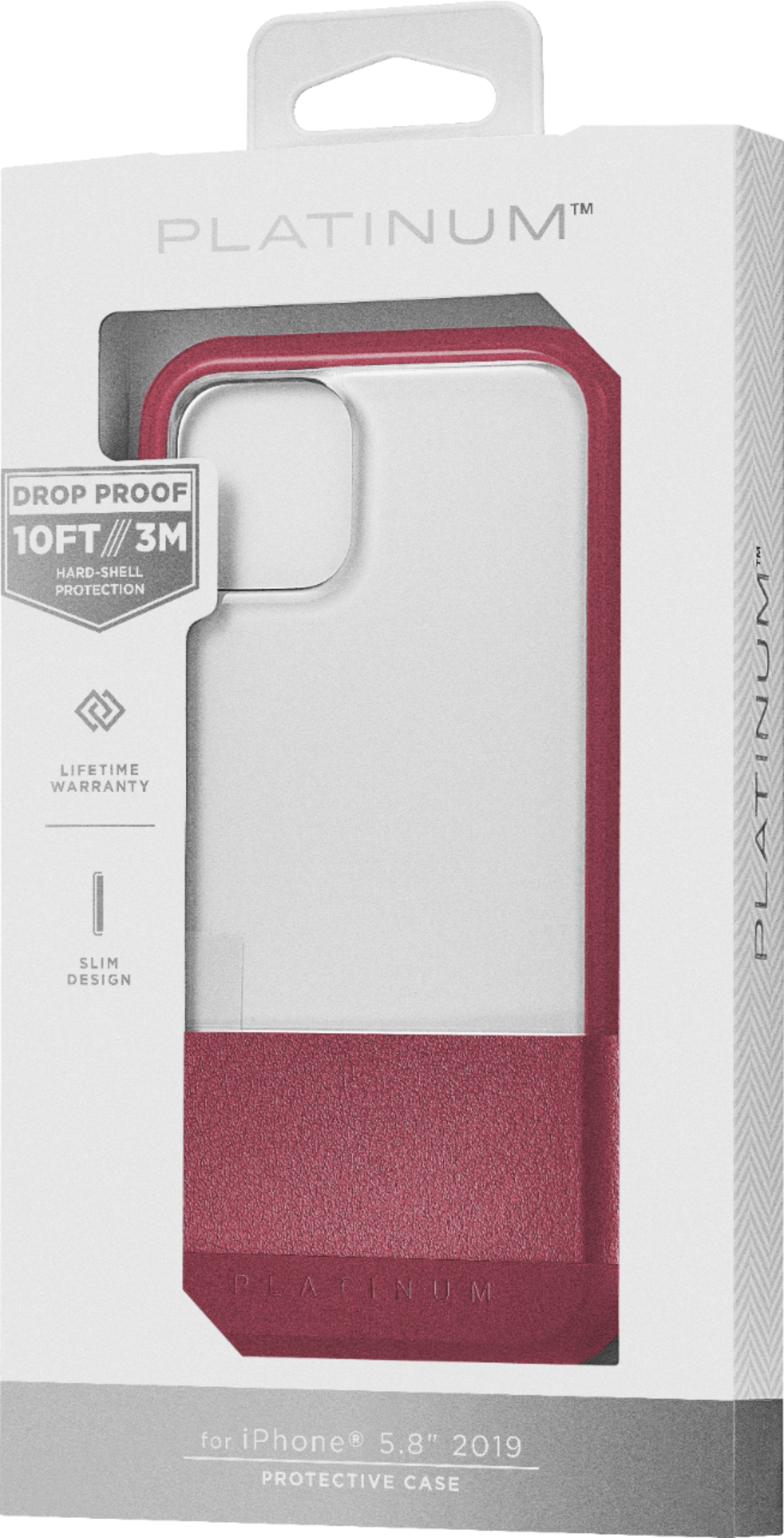 Best Buy: Platinum™ Hard Shell Case for Apple® iPhone® 11 Pro Maroon ...