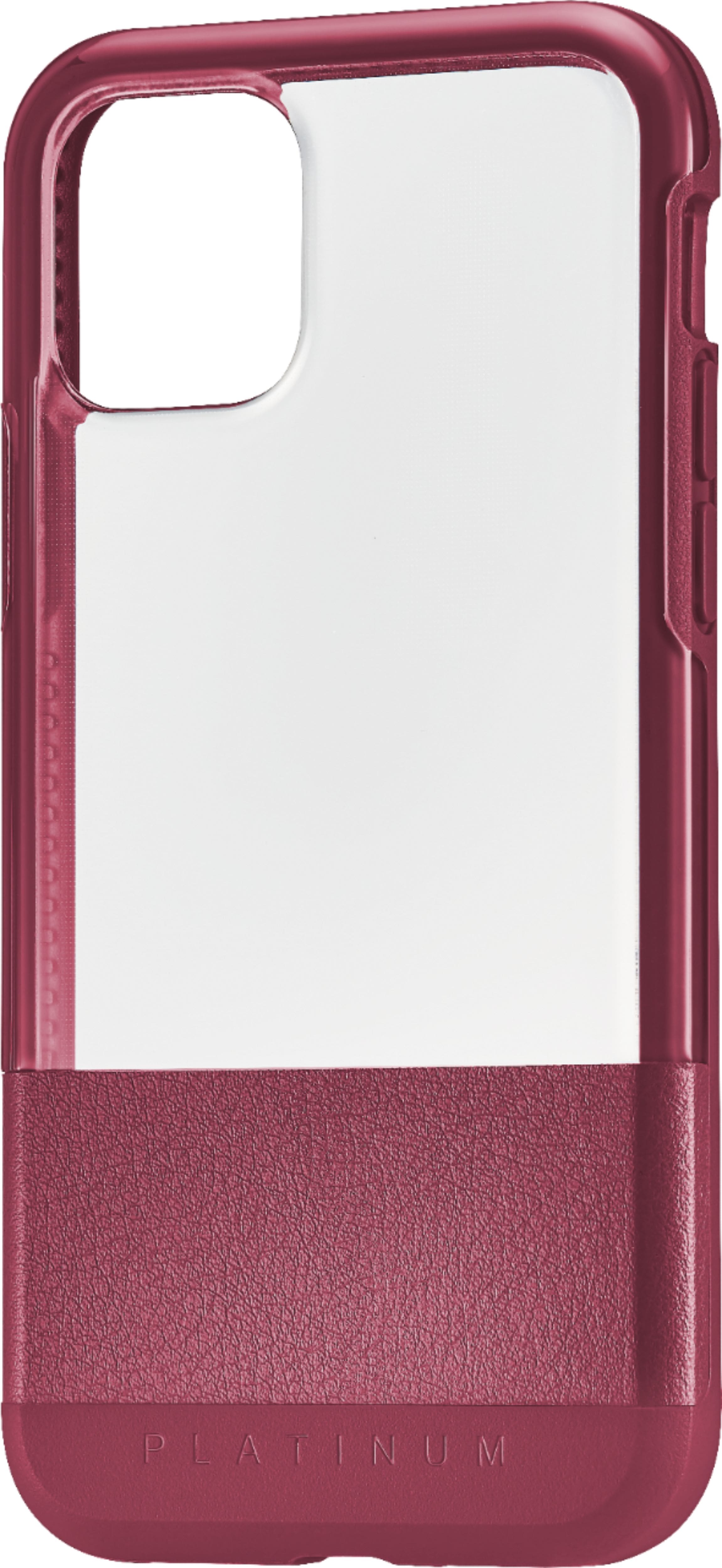Best Buy: Platinum™ Hard Shell Case for Apple® iPhone® 11 Pro Maroon ...