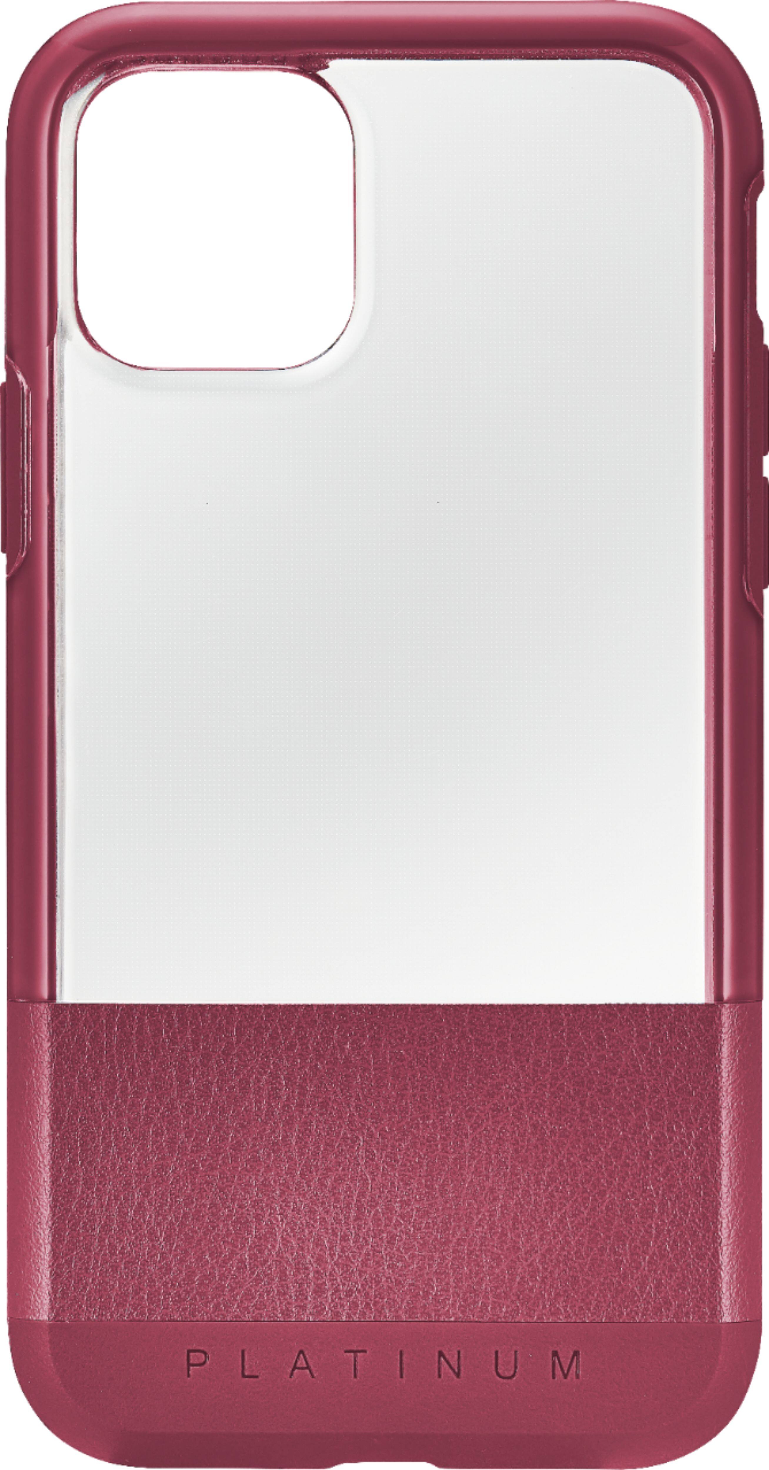 Best Buy: Platinum™ Hard Shell Case for Apple® iPhone® 11 Pro Maroon ...