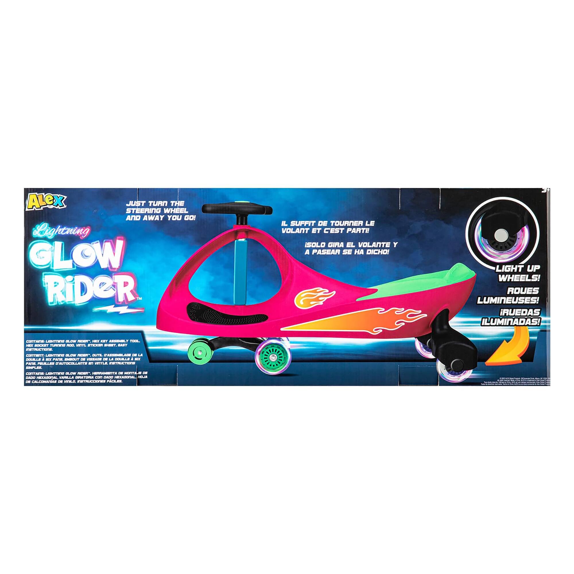 Alex Toys Alex:Lightning Glow Rider Pink & Green Inertia & Movement ...