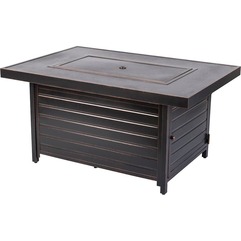 Best Buy: Fire Sense Finn Rectangular Aluminum LPG Fire Pit Antique ...