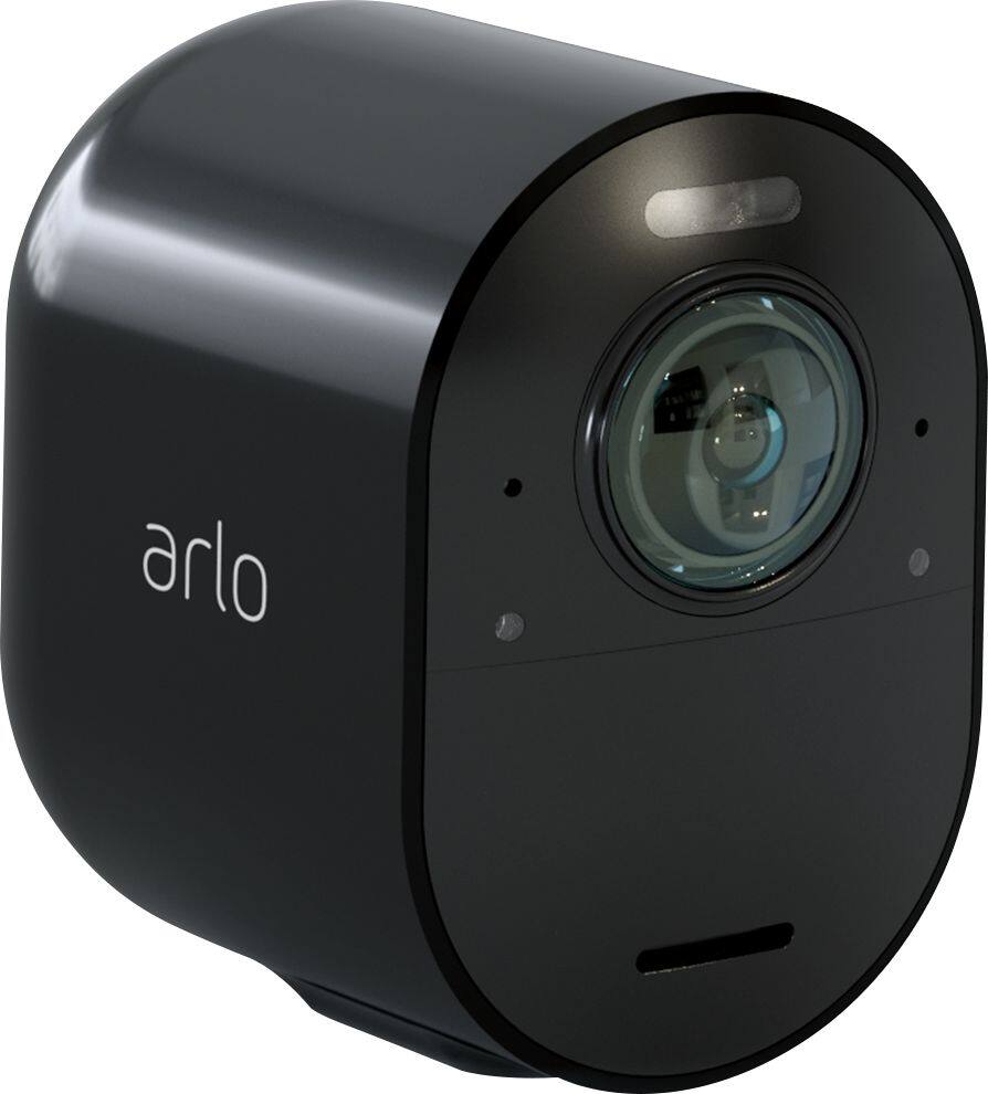 Arlo Ultra Indoor/Outdoor 4K HDR Wi-Fi Wire-Free Security Camera (Add on Camera) Black VMC5040B ...