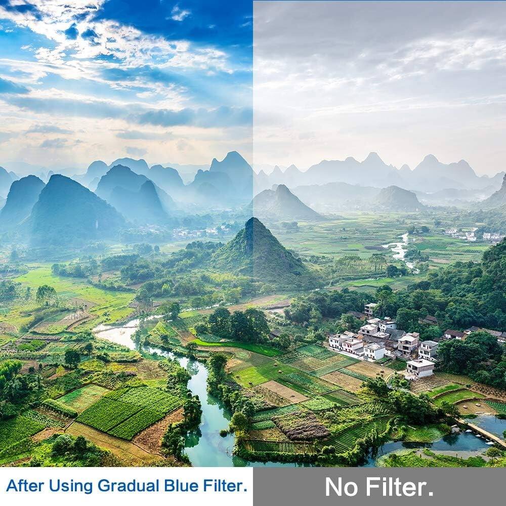 Schertz 58mm Graduated Color Filter Kit – 9pcs Lens Filters with Pouch ...