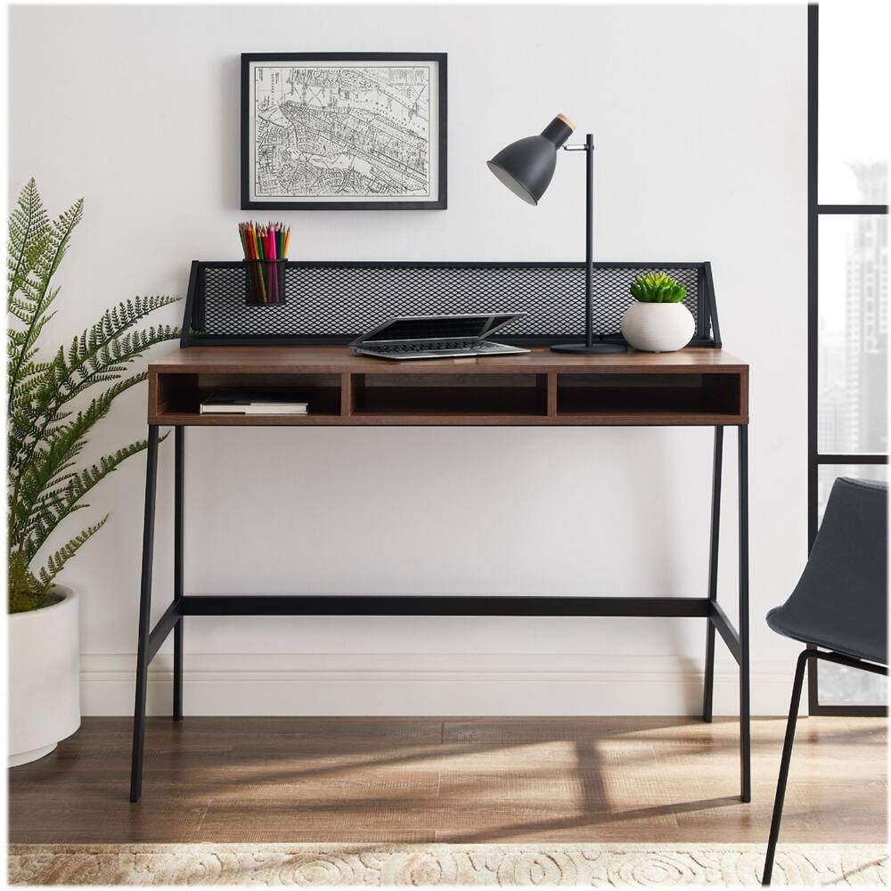 Customer Reviews: Walker Edison 42" Modern Industrial Mesh Back Cubby ...