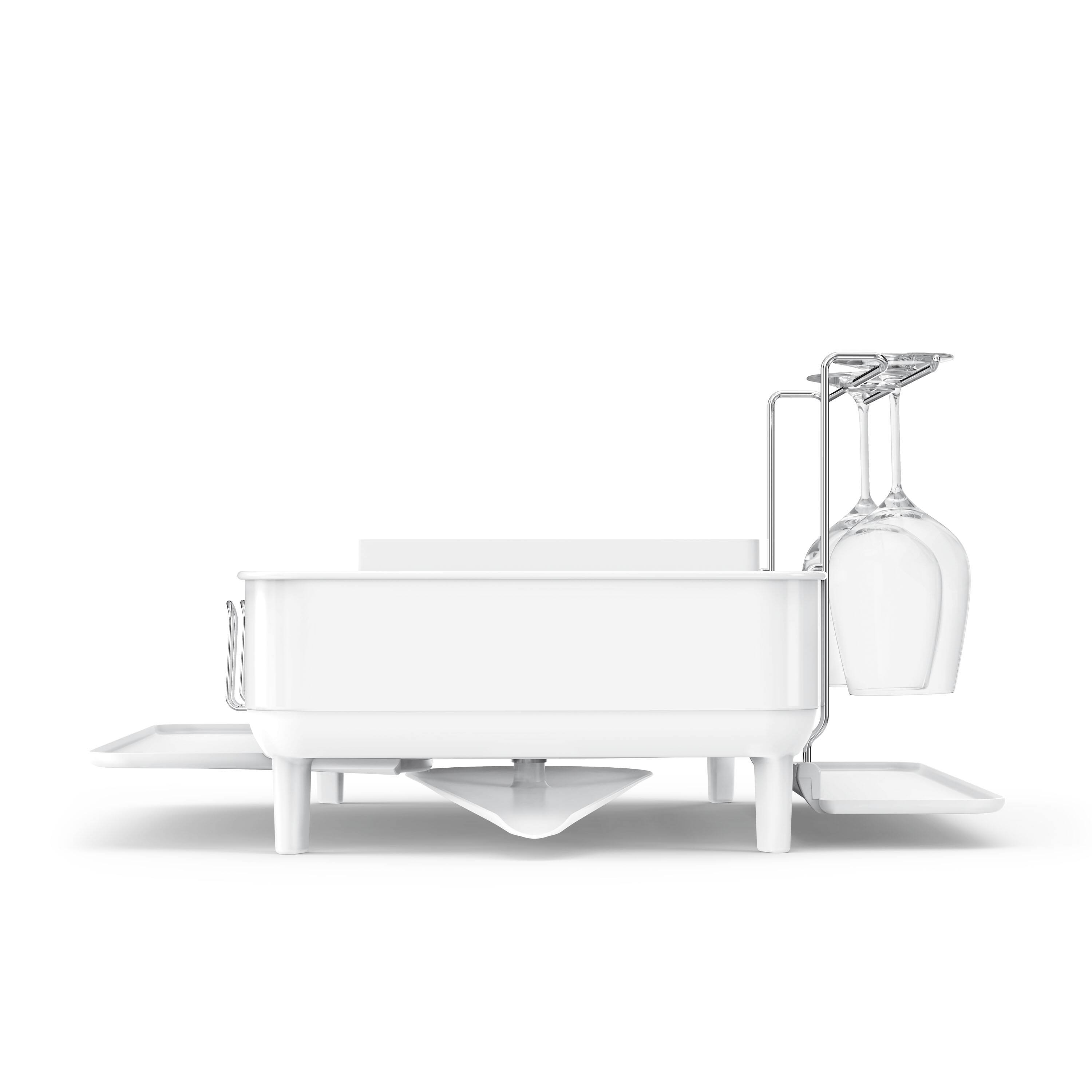 simplehuman steel frame dishrack, steel White KT1198 - Best Buy