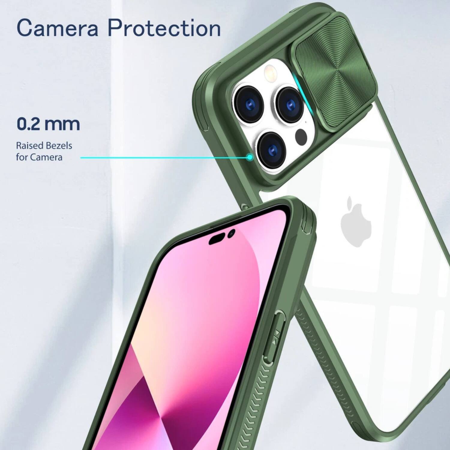 Stock Preferred Clear Case with Slide Camera Cover for iPhone 16 Pro ...