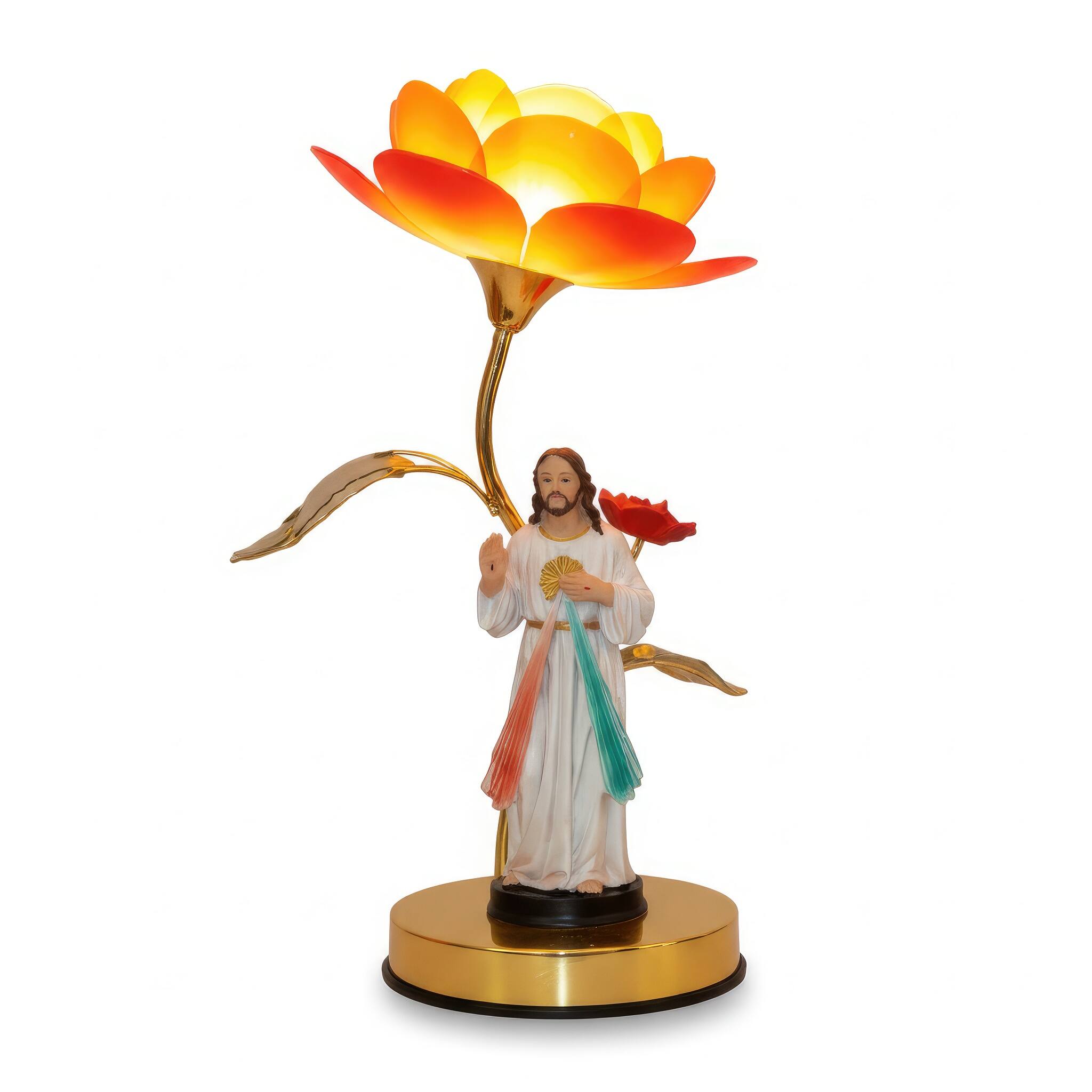 FC Design 16"H Multicolor Divine Mercy Relegious Statue with Floral ...