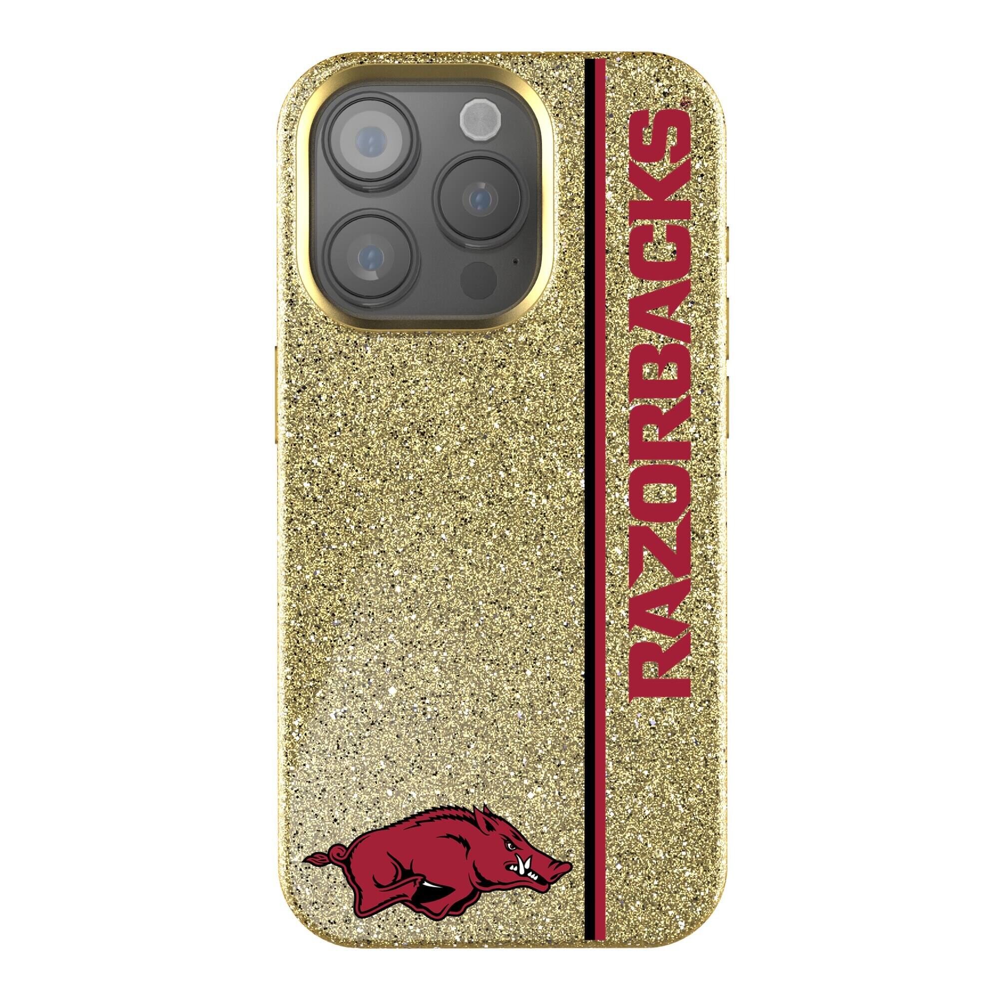 Keyscaper NCAA Arkansas Razorbacks iPhone Bling Case 15 Gold 202263908 ...