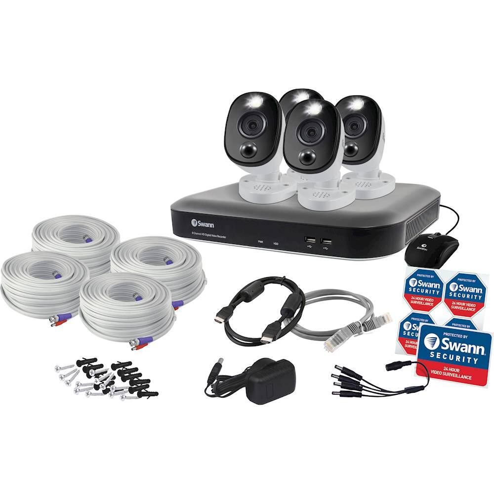 Questions and Answers: Swann 8-Channel, 4-Camera Indoor/Outdoor Wired ...