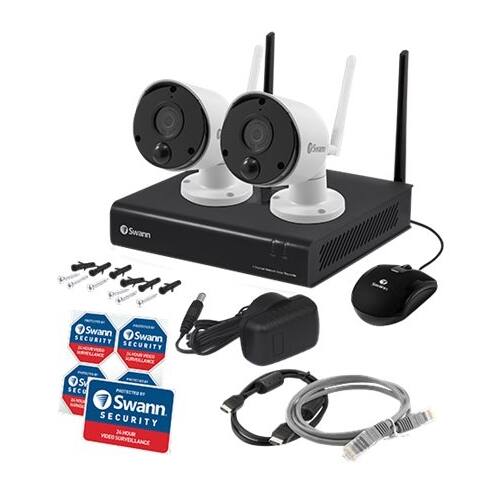 Best Buy: Swann 4-Channel, 2-Camera Indoor/Outdoor Wireless 1080p NVR ...