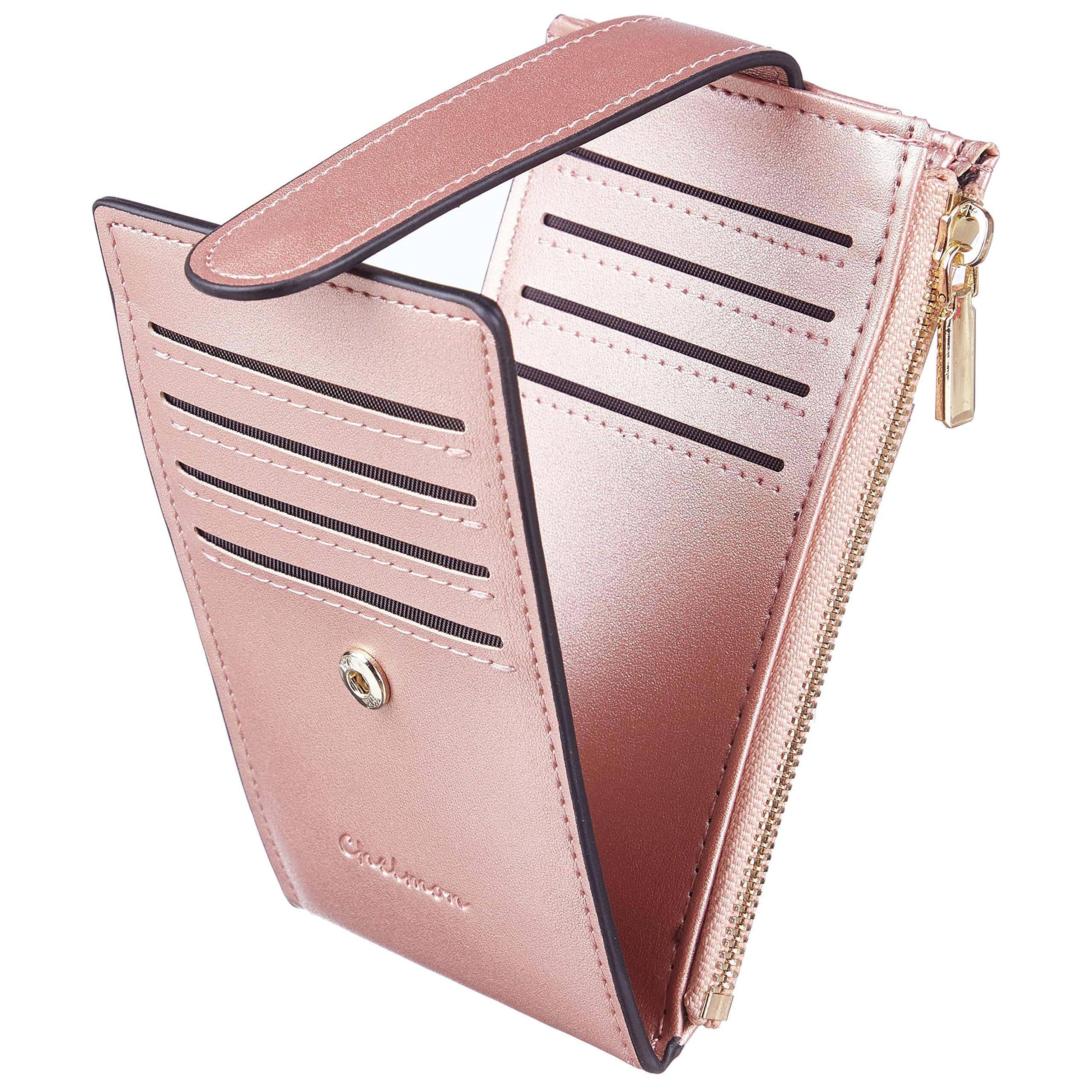 Jadie Link Womens Rfid Slim Card Holder Wallet Thin Bifold Multi card ...