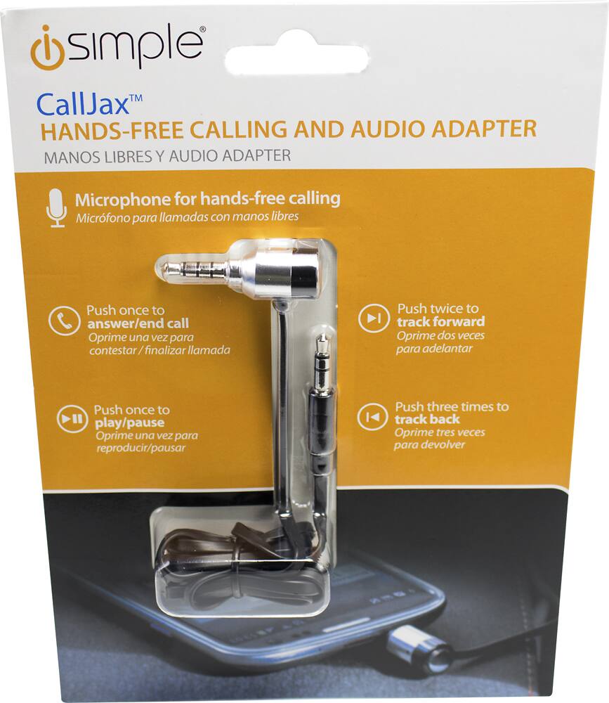 Best Buy: iSimple Call Jax 3.5mm-to-3.5mm Audio Connection Cable Black ...