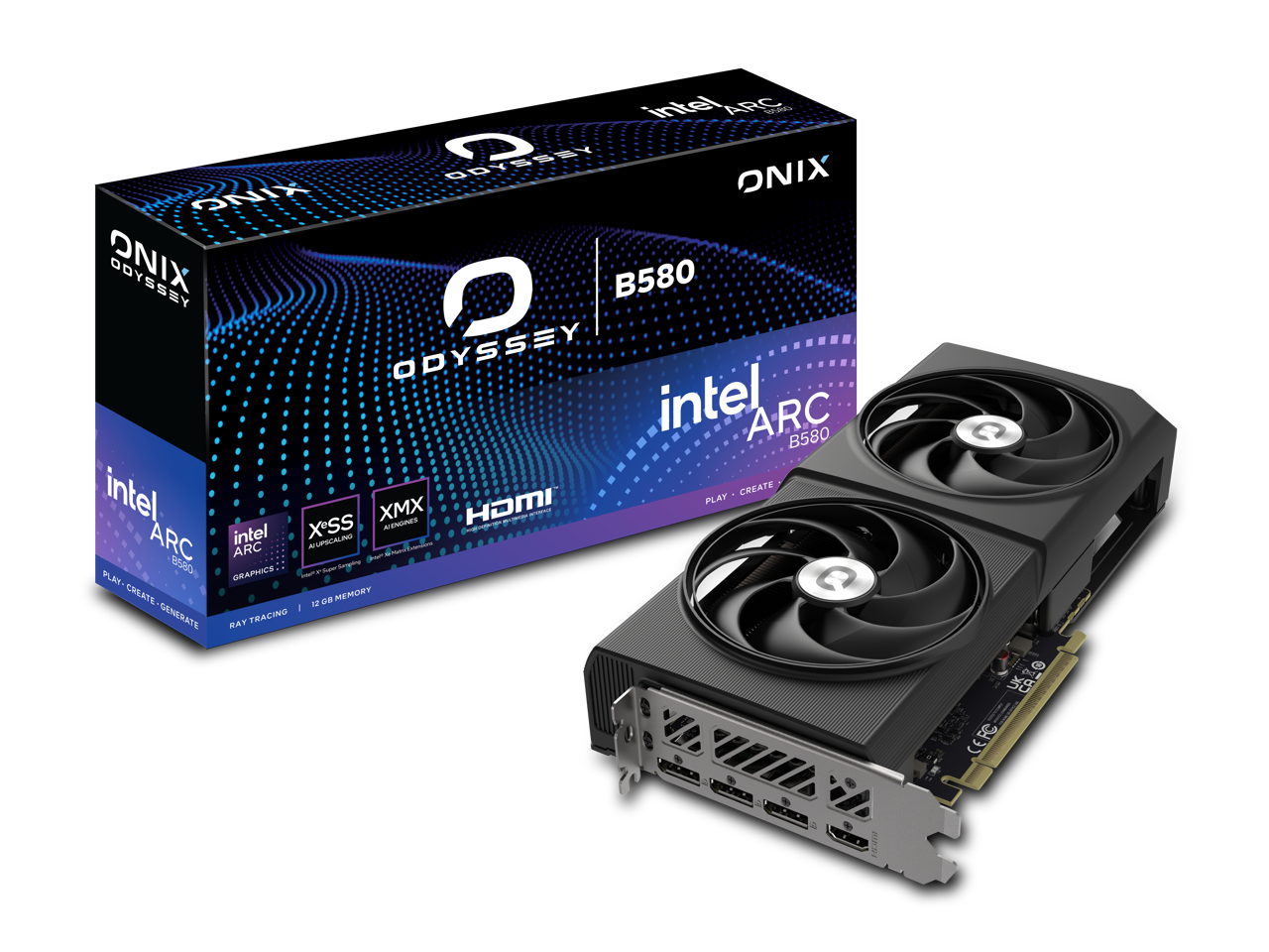 ONIX ODYSSEY Arc B580 12GB GDDR6 PCI Express 4.0 x8 ATX Graphics Card 8346 00178 - Best Buy