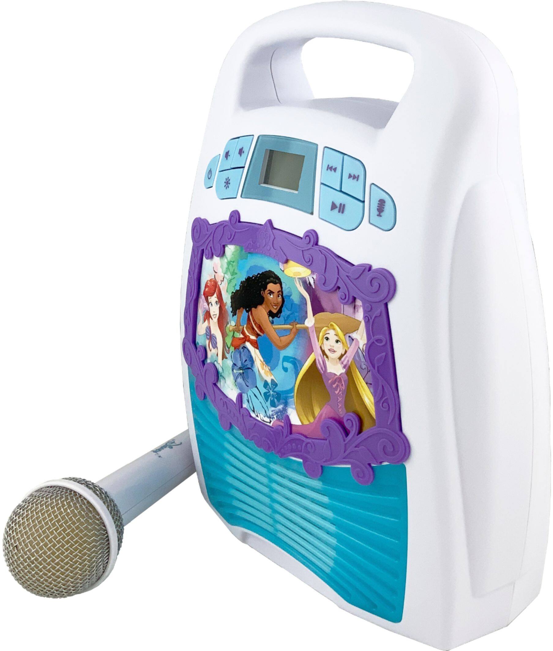 Best Buy: KIDdesigns Disney Princess MP3 Portable Karaoke System Purple ...