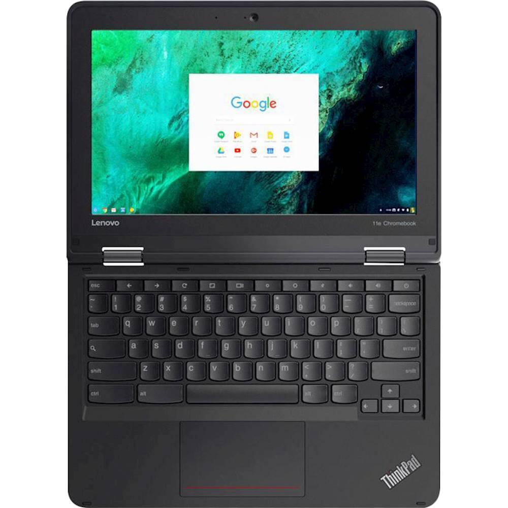Best Buy: Lenovo ThinkPad 11.6" Chromebook Intel Celeron 4GB Memory ...