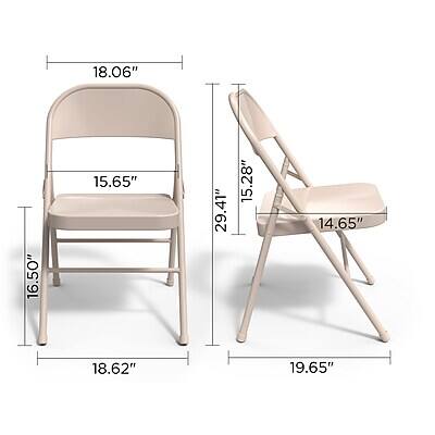 Staples Staples® Metal Office Stacking & Folding Chair, 4/Pack (51503 ...