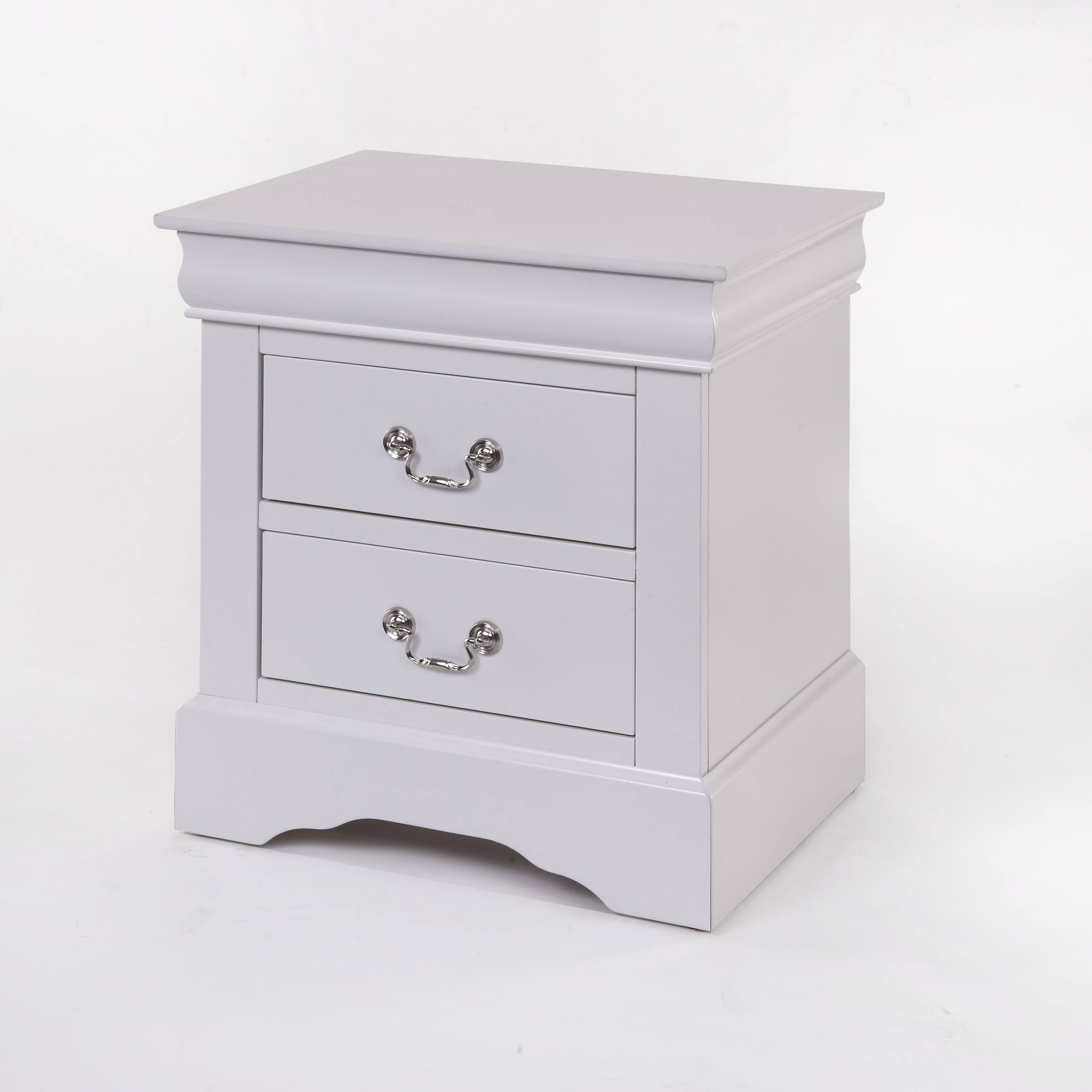 TinyHomie Louis Philippe III Finish Nightstand White SF-X-B2726P261215 ...