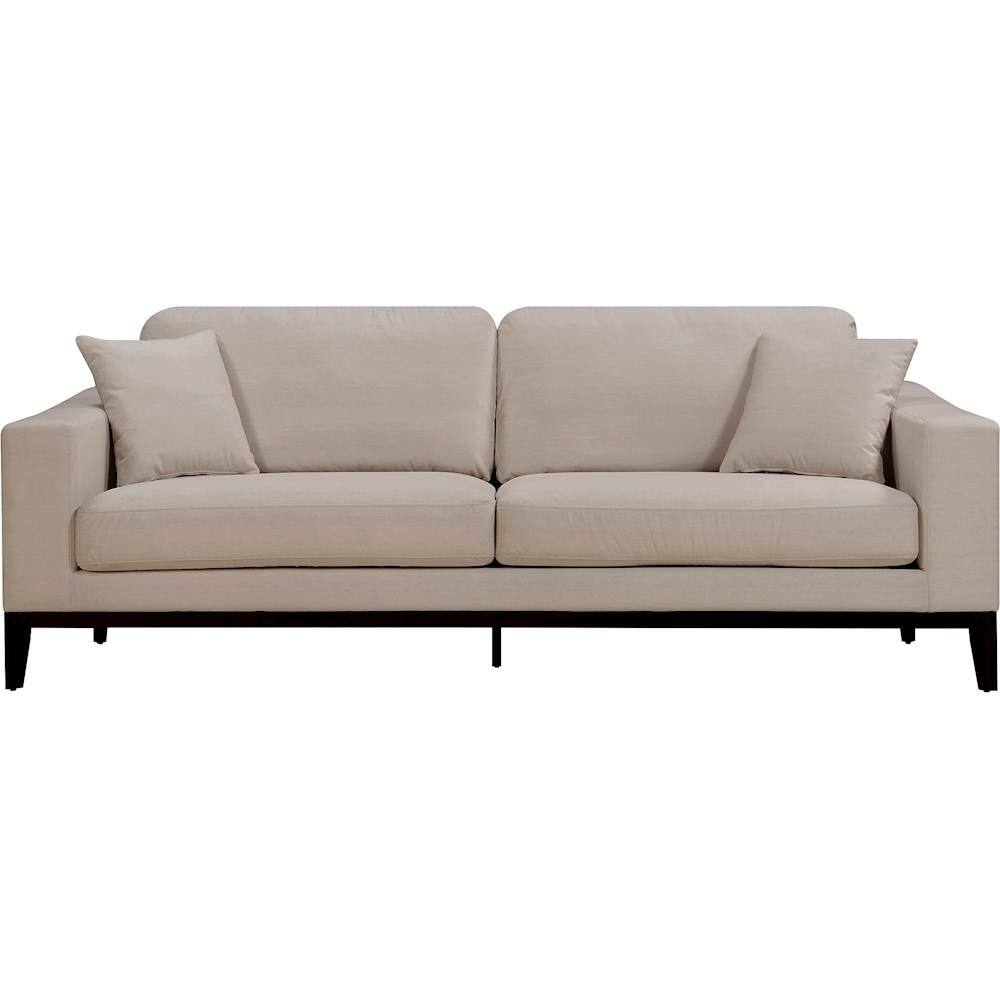 Customer Reviews: Elle Decor Olivia 3-Seat Fabric Sofa Cream FF17041E ...