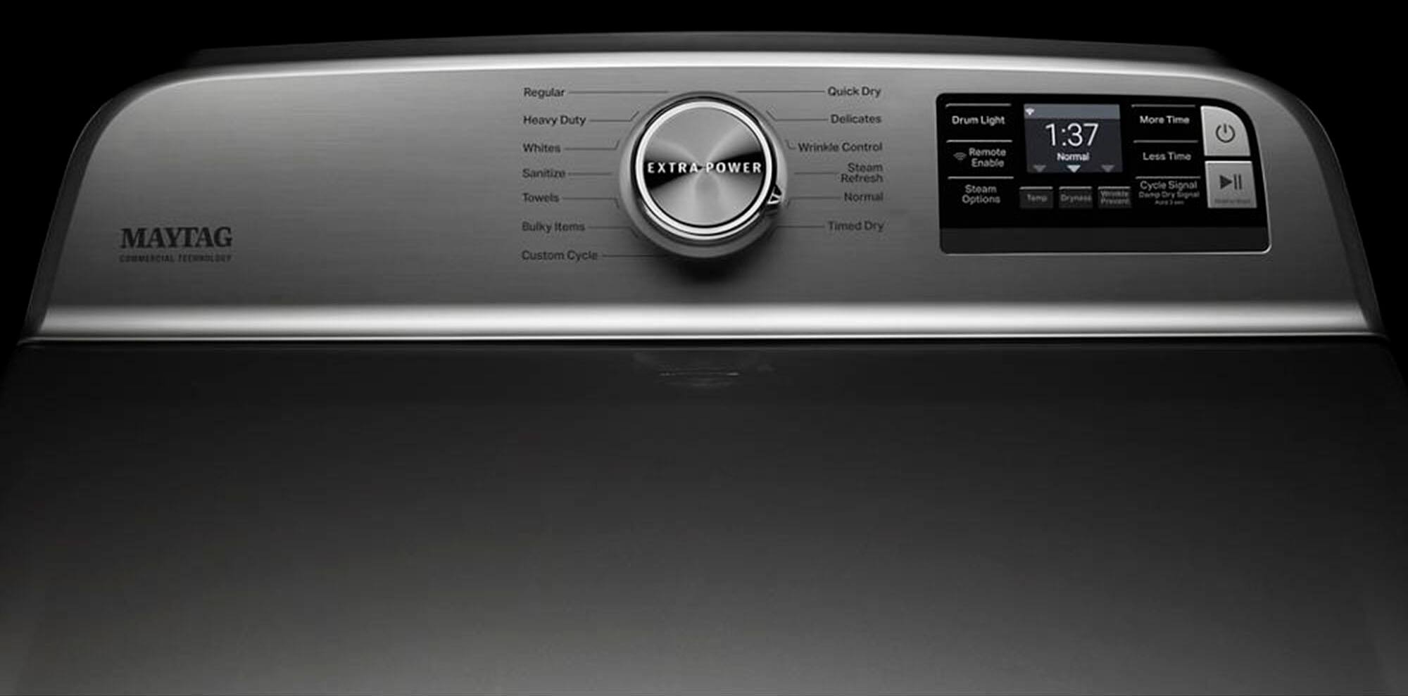 Customer Reviews: Maytag 7.4 Cu. Ft. Smart Electric Dryer with Steam ...