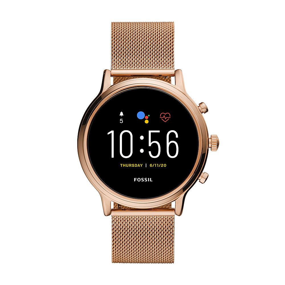 Fossil Gen 5 Smartwatch 44mm Stainless Steel Rose Gold With Rose Gold ...