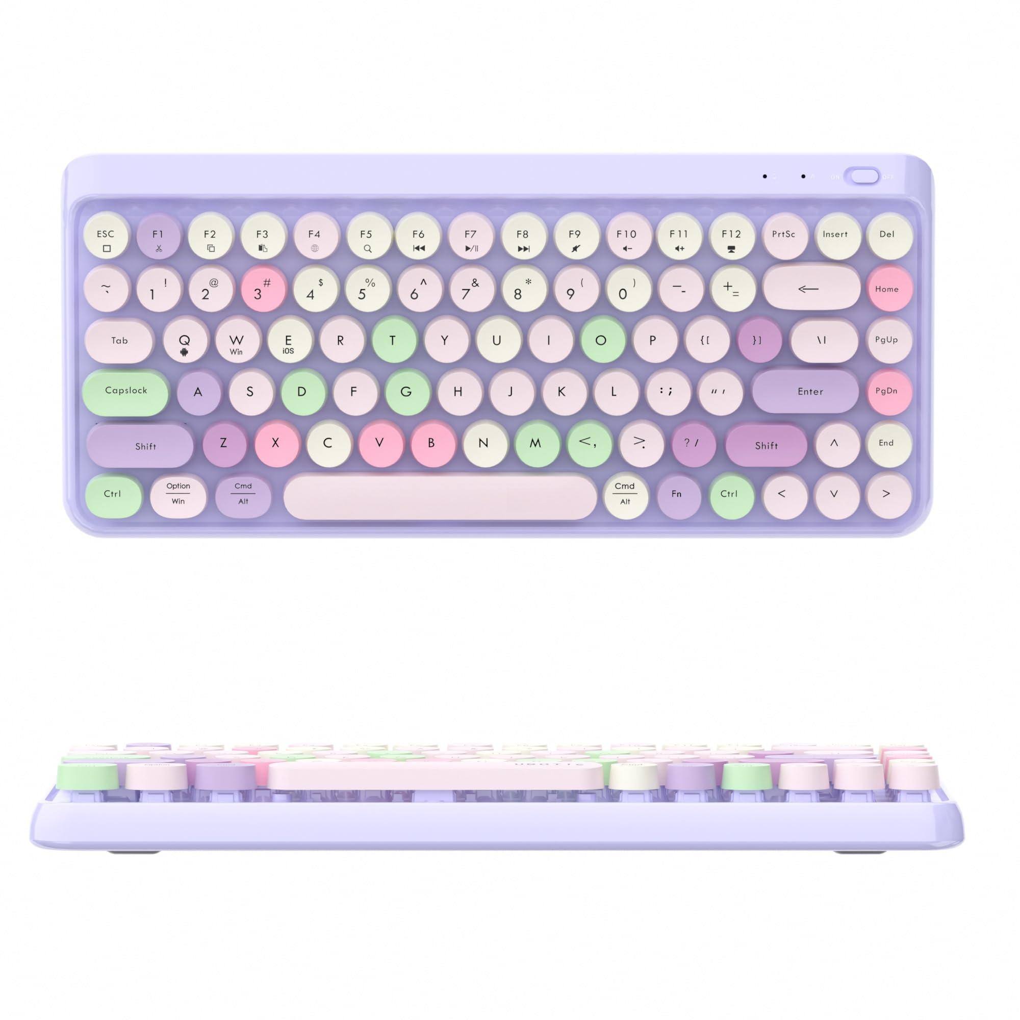 METALTON Portable Colorful Computer Keyboards Mini Retro Typewriter ...