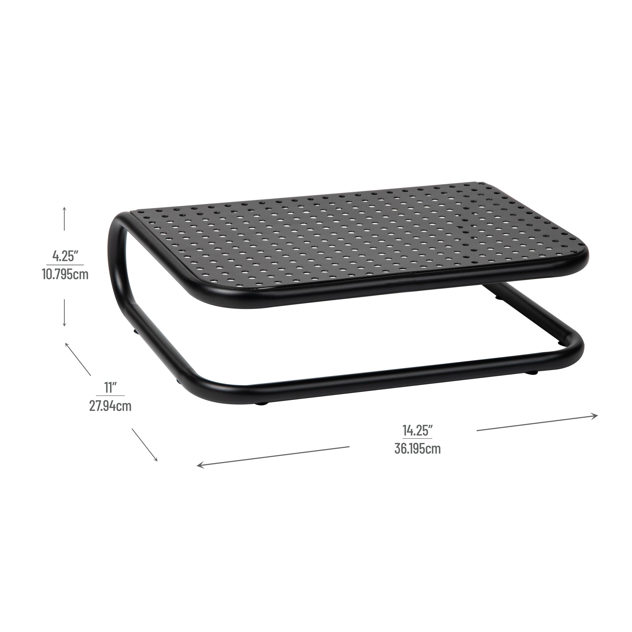 Customer Reviews: Mind Reader Metal Monitor Stand Riser Chord Black ...
