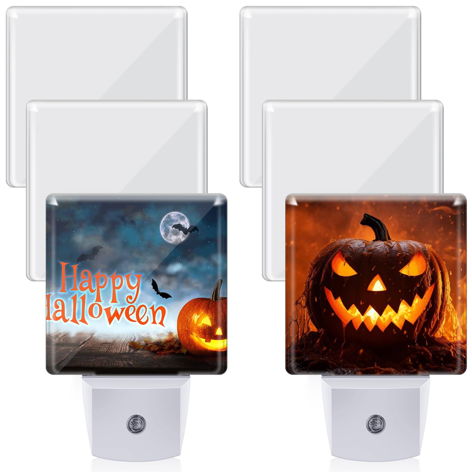 Paradigms Interiors 6 Pumpkin Plug In Night Light Sublimation Into Wall ...