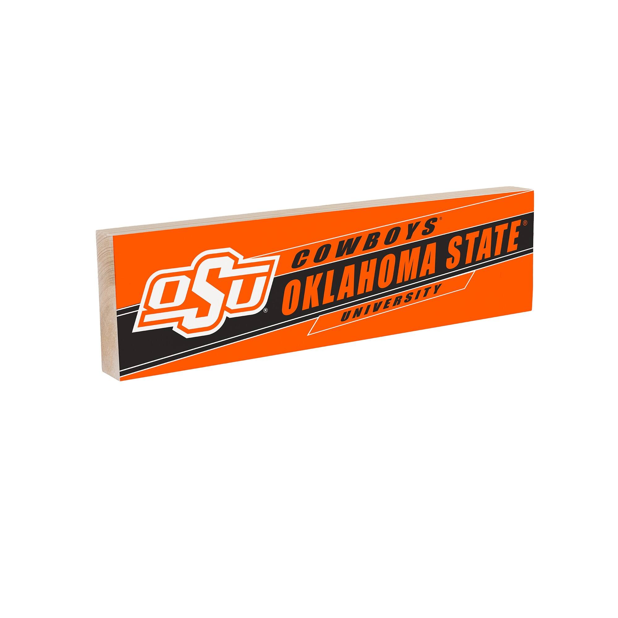 Evergreen Enterprises Oklahoma State Cowboys 5" x 18" Shadow Logo Wood ...