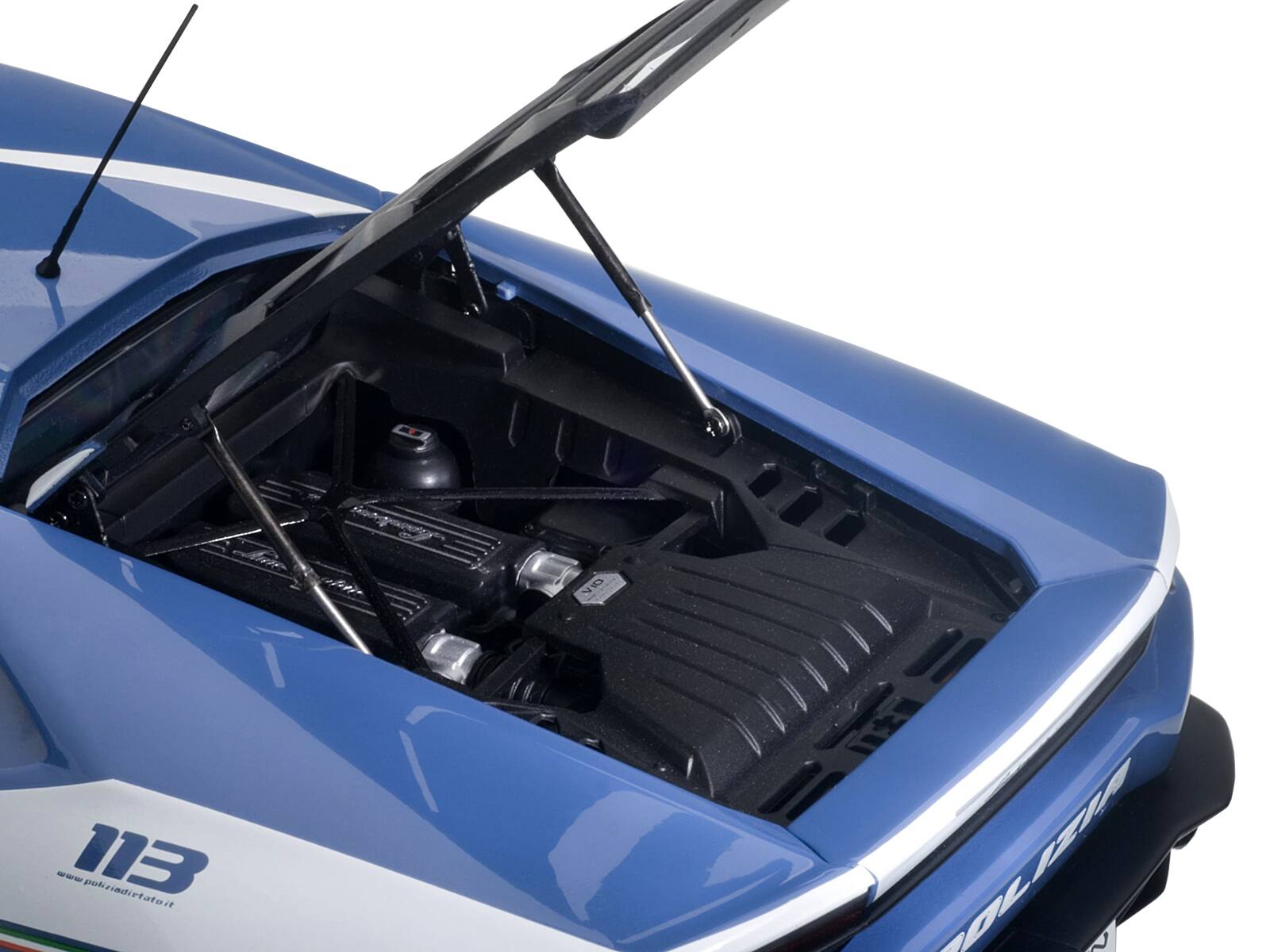 Lamborghini Huracan LP610 Police Car 1/18 Model Car by Autoart Blue And ...