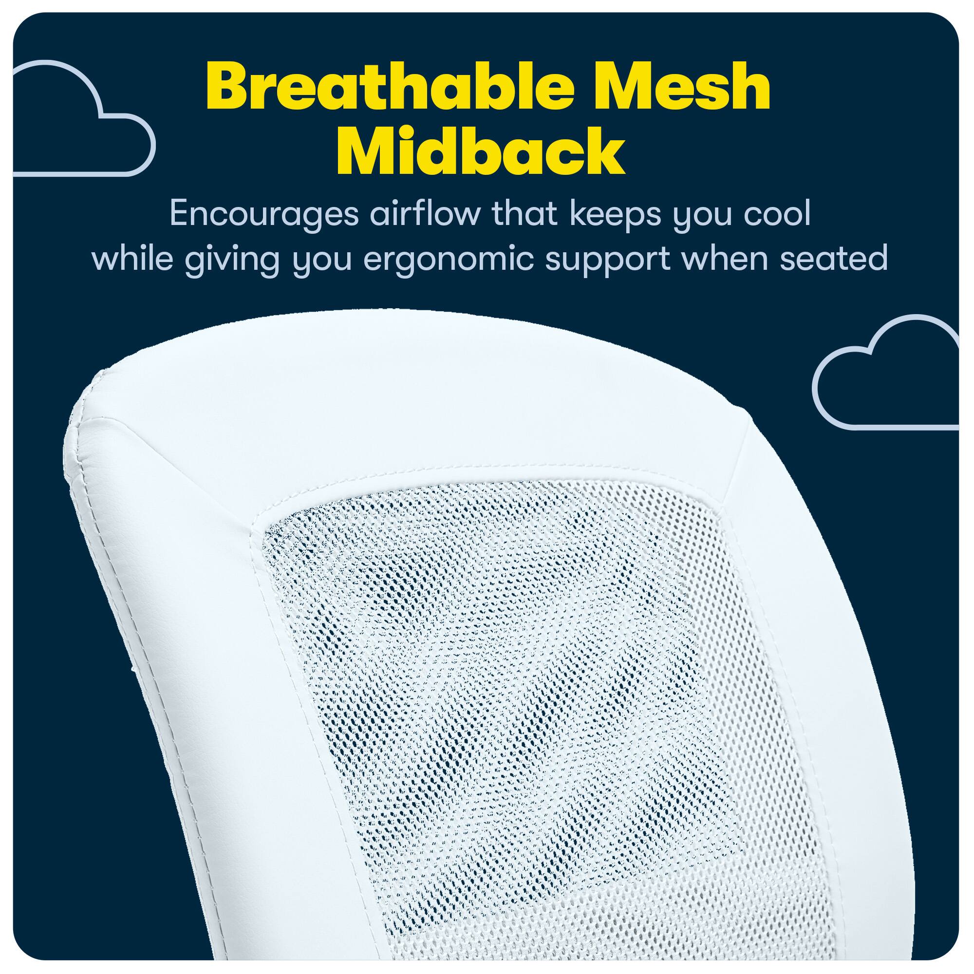 Customer Reviews: Serta Essentials Mesh Task Office Chair Powder Blue ...