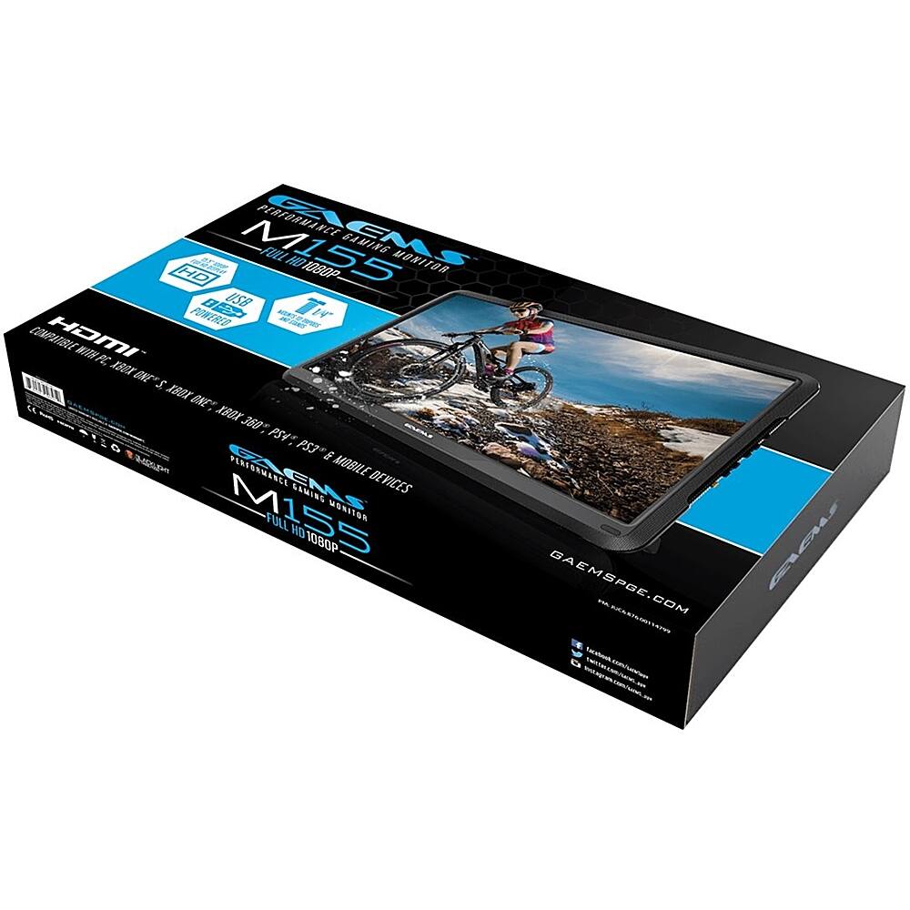 Customer Reviews: GAEMS 15.6" LED FHD Monitor (HDMI) Black M155 FHD ...