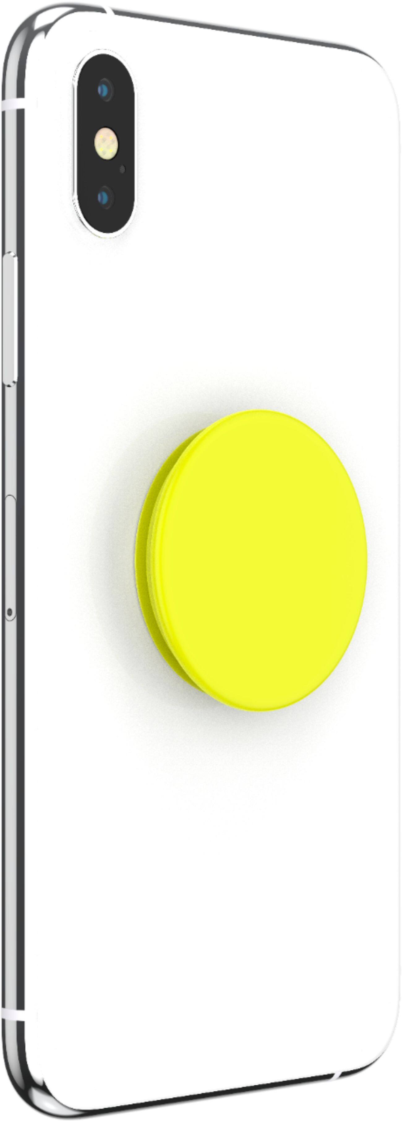 Best Buy: PopSockets PopGrip Neon Jolt Yellow 802459