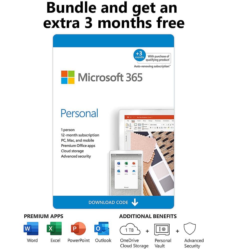 Customer Reviews: Microsoft 365 Personal (1 person) (15-month subscription Auto Renew) Mac OS ...