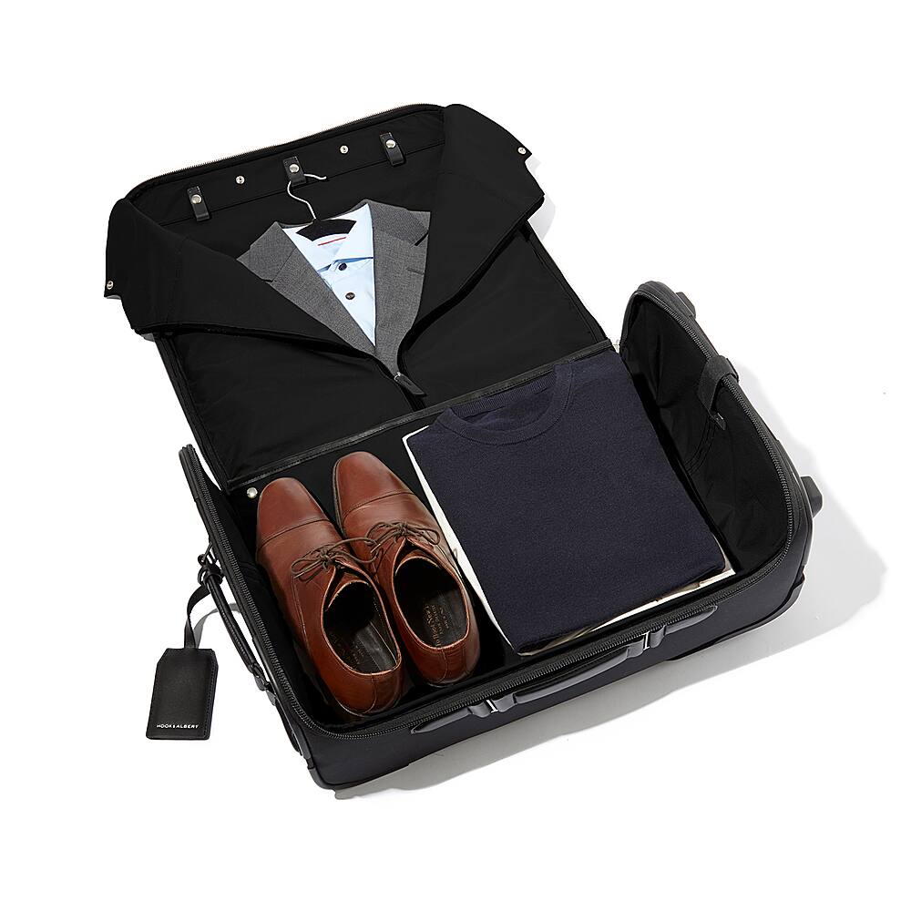 Best Buy: Hook & Albert 22" Spinner Suitcase Black WHL-BLK-22